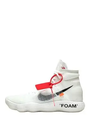 Nike X Off-white Hyperdunk 2017 Flyknit "the Ten" High Top Sneakers - White/white/white