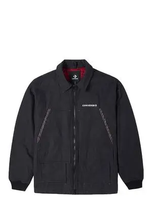 CONVERSE Logo Printing Sports Jacket - Black