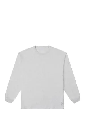 CONVERSE Gold Standard Embroidered Logo Long Sleeves T-shirt Asia Sizing - Grey