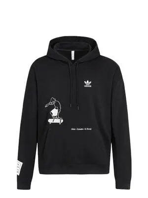 Adidas Hooded Sweatshirt - Black