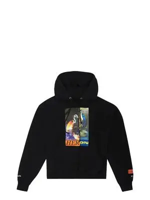 Heron Preston Split Herons Hoodie - Black