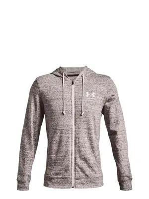 Under Armour Rival Terry Zip-up Hooded Jacket - Grey