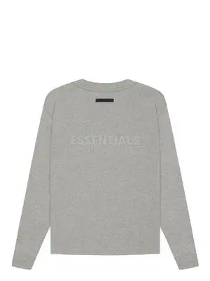 Fear Of God Ss21 Long Sleeve Tee Dark Heather Oatmeal - Default Colorway