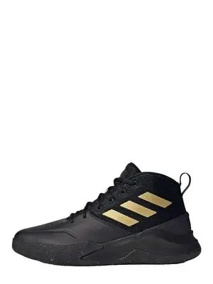 Adidas Ownthegame Matte Gold High Top Sneakers - Black