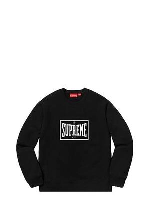 Supreme Ss19 Warm Up Crewneck Pullover - Black