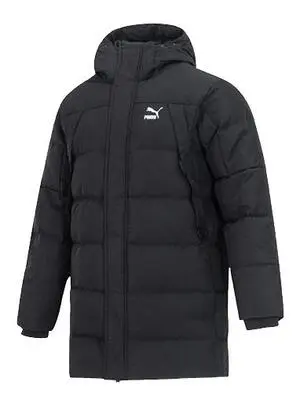 PUMA Hooded Down Coat - Black