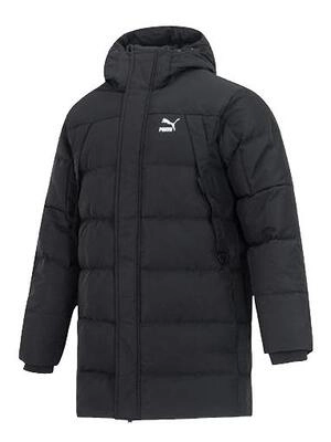 PUMA Hooded Down Coat - Black