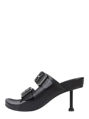 Balenciaga Mallorca Buckled Heeled Sandals - Black