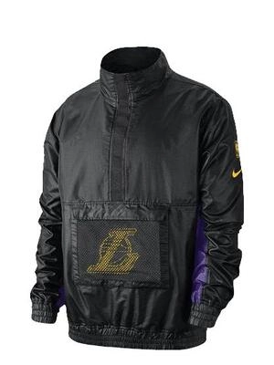 Nike Lightweight Nba Los Angeles Lakers Sports Jacket - Black