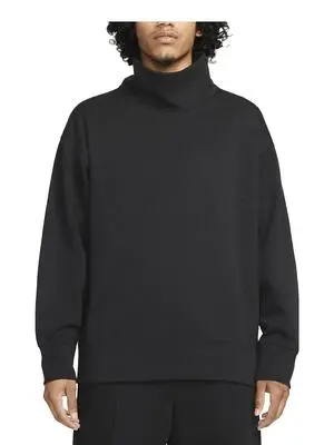 Nike Tech Fleece Reimagined Oversized Turtleneck Sweatshirt - Black