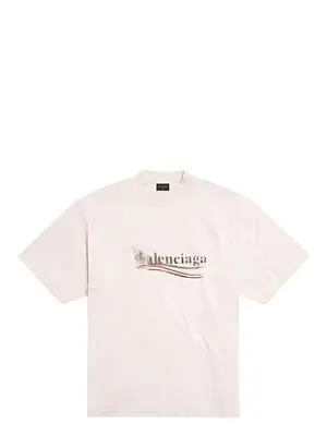 Balenciaga Political Stencil T-shirt 'white Black - White/black