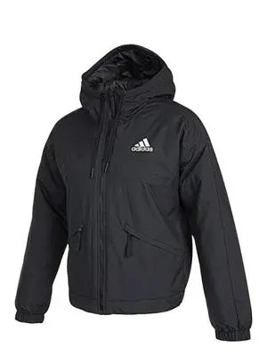 Adidas Back To Sport Thermal Hooded Jacket - Black