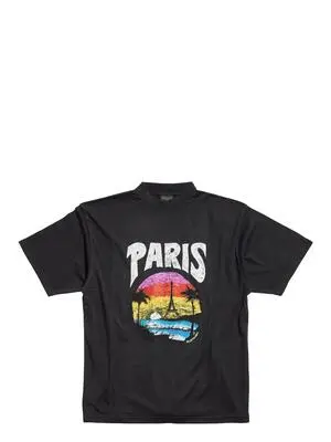 Balenciaga Tropical T-shirt Medium Fit - Black