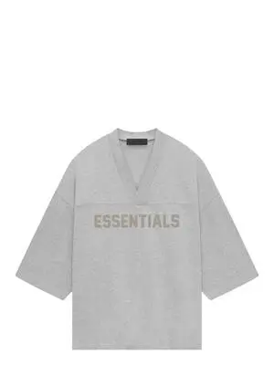 Fear Of God Heavy Jersey Football T-shirt 'light Heather - Grey