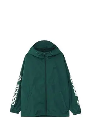 Adidas Originals Regen Wbreaker Hooded Windbreaker Jacket - Green