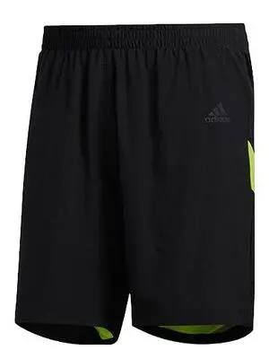 Adidas Own The Run Running Shorts - Black/green