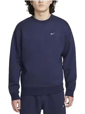 Nike Nike Solo Swoosh Fleece Crew 'midnight Navy' Blue