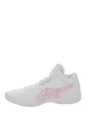 Asics Mid Top Basketball Sneakers - White/pink