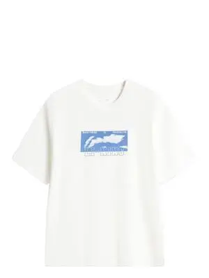 LI-NING Li-ning Anything Is Possible Graphic T-shirt 'white' White/blue