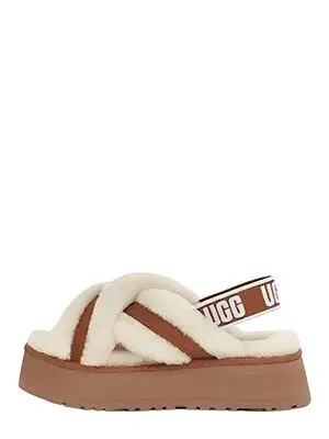 UGG Disco Cross Slides - Chestnut
