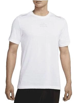 Nike Quick Dry Knit Casual Sports Short Sleeve - White