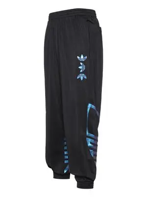 Adidas Originals Zeno Track Pants Logo Printing Sports Pants - Black