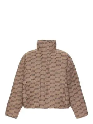 Balenciaga Balenciaga BB Monogram Puffer Jacket Beige/brown