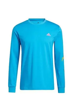 Adidas Long Sleeve Graphic T-shirt - Blue