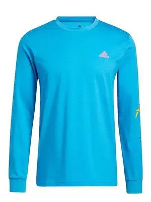 Adidas Long Sleeve Graphic T-shirt - Blue