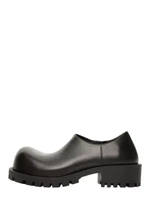 BALENCIAGA Balenciaga "Hummer" Leather Block Heel Shoes