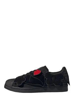 Adidas Melting Sadness X Superstar "black Floral Patches - Black/red
