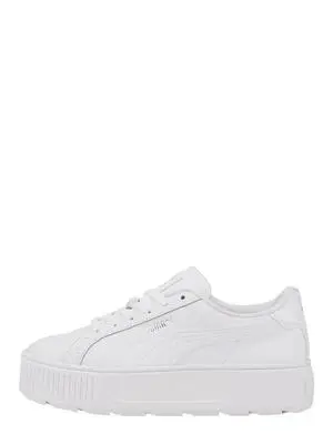 PUMA Karmen Leather Platform Sneakers - White