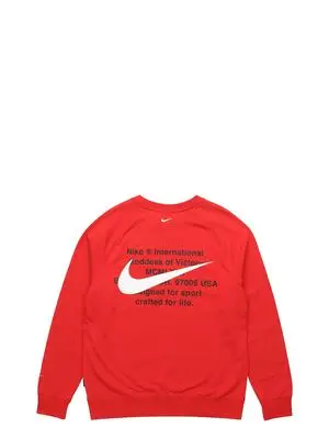 Nike Swoosh Crewneck Sweatshirt - Red