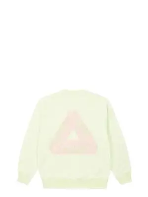 PALACE Fleece Tri-ferg Crew Sweater - Yellow