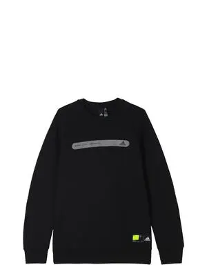 Adidas Sports Pullover With Logo Printing - Black