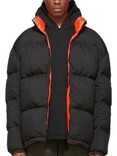 Nike Puffer Jacket - Black/hyper Crimson