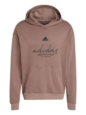 Adidas Brand Love French Terry Hoodie - Brown