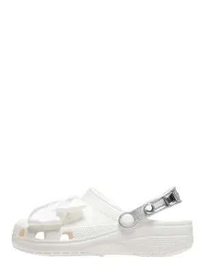 CROCS Crocs Classic Clogs With Bow Detailing White