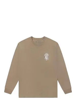 VANS Off The Wall Long Sleeve Tee - Brown