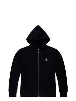 CONVERSE Embroidered Star Chevron Full-zip Hoodie - Black