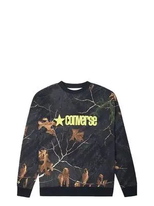 CONVERSE Realtree Printed Crewneck Sweatshirt - Black