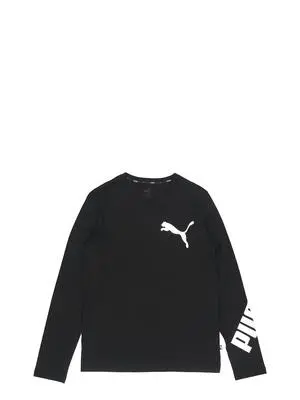 PUMA Casual Long Sleeve T-shirt - Black