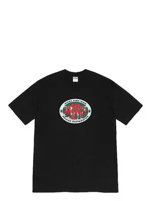 Supreme Fw19 Week 1 New Shit Tee Logo Tee - Black