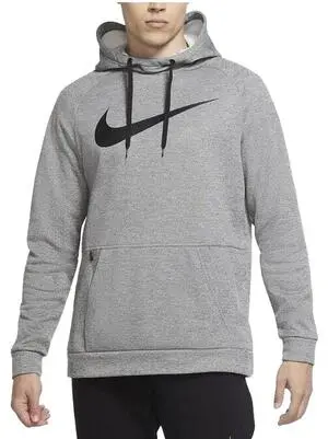 Nike Therma Pullover Swoosh Training Hoodie - Dark Grey Heather/black
