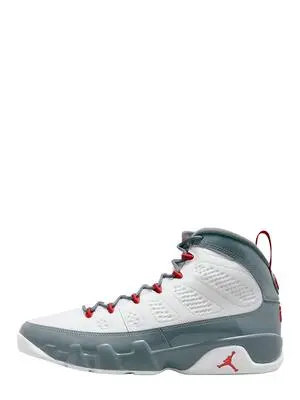JORDAN Air Jordan 9 Retro "Fire Red" Sneakers White/grey