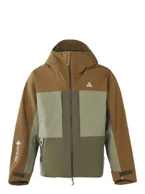Nike Colorblock Hooded Jacket - Brown
