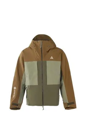 Nike Colorblock Hooded Jacket - Brown