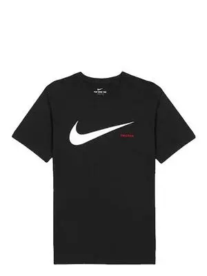 Nike Swoosh Logo Short Sleeve T-shirt - Black