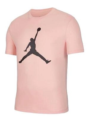 JORDAN Men's Air Jordan Jumpman Short Sleeve Coral Red T-shirt Red