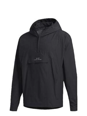 Adidas Logo Hooded Anorak Jacket - Black
